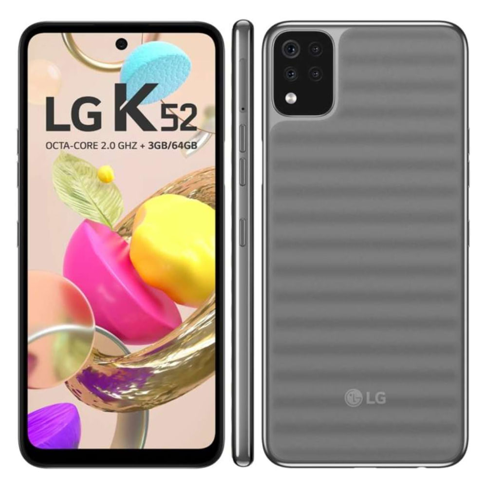 Smartphone LG K52 Tela 6.6" 64GB OctaCore 3GB RAM Android 10 Câmera ...