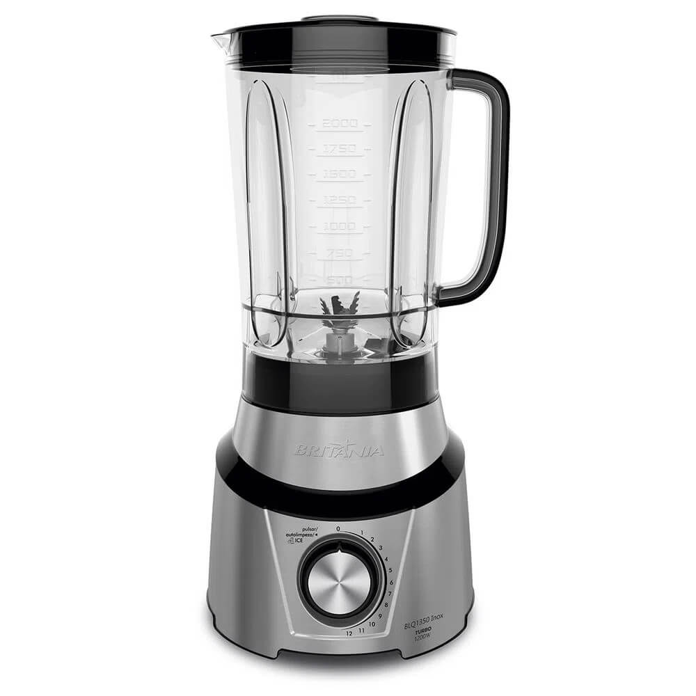 Liquidificador Britania 2L BLQ1350 1200W com 12 Velocidades Inox ...