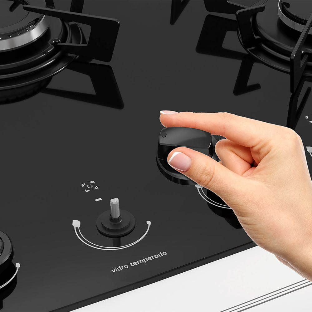 Fogao Itatiaia 5 bocas Electra Glass Automatico Branco Bivolt - Moveis ...