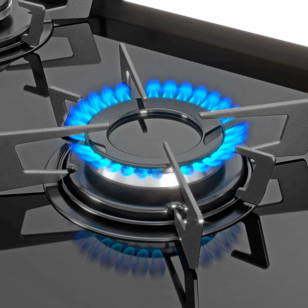 Fogao Itatiaia 5 bocas Electra Glass Automatico Preto Bivolt - Moveis ...