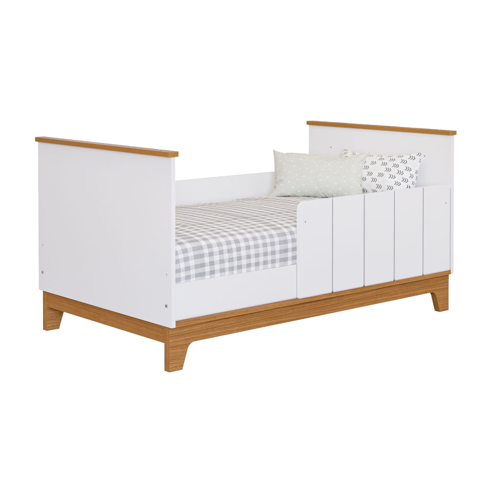 Berço e Minicama Permobili Biscoito com 2 opções de altura - Branco ...