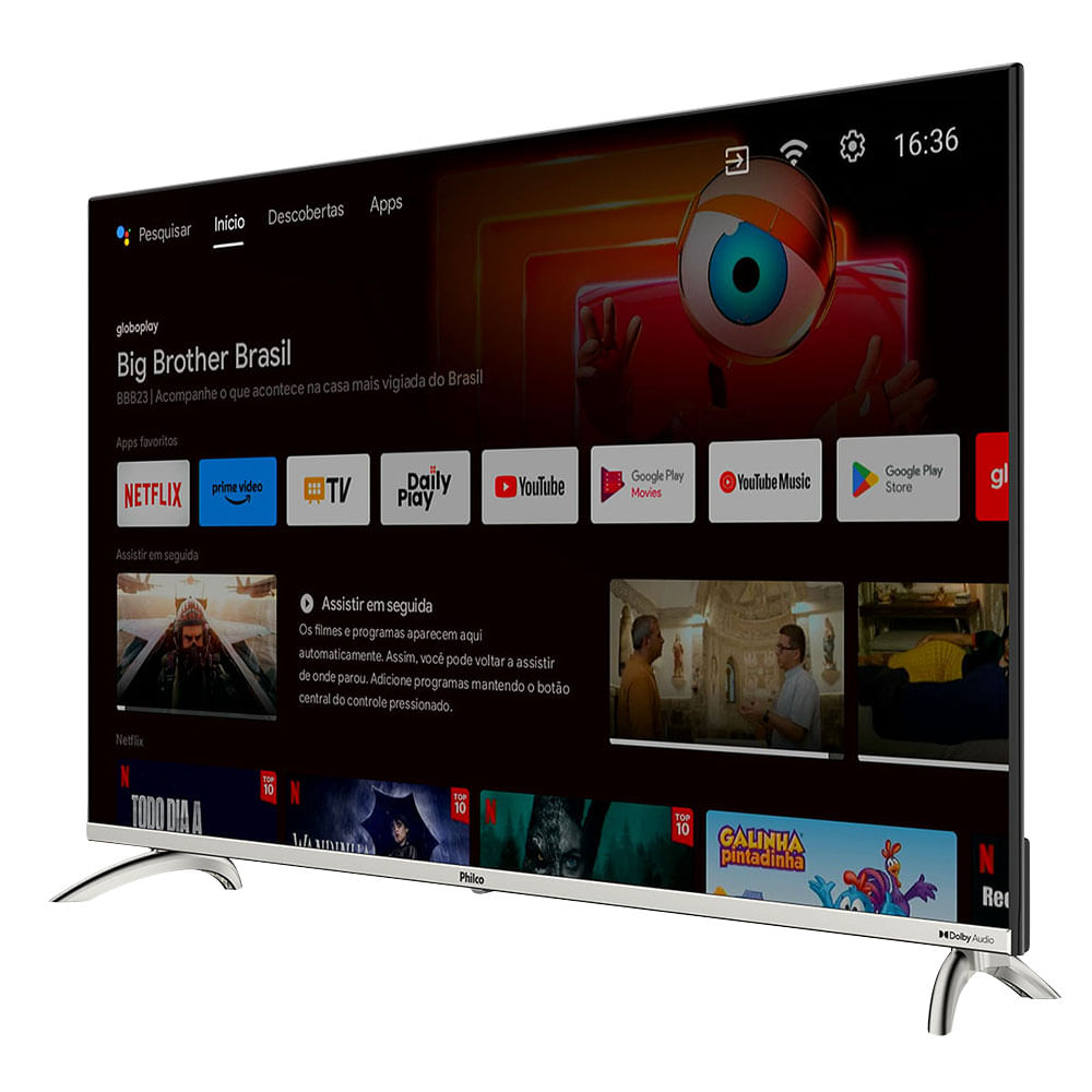 Smart TV Philco 43" PTV43G7PAGCSBLF LED Android - Moveis Linhares