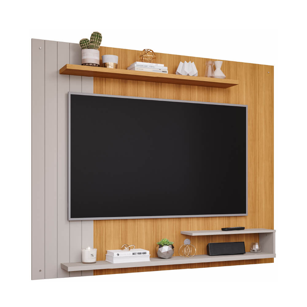 Painel de Parede Floripa Permobili para TV ate 50 Polegadas Nature Off ...