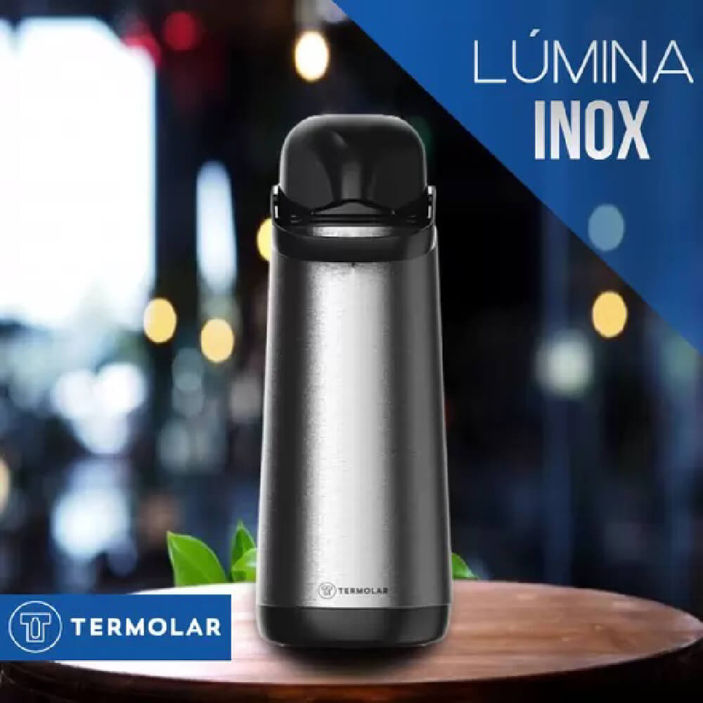Garrafa Térmica Termolar Lúmina 1 Litro - Inox - Moveis Linhares