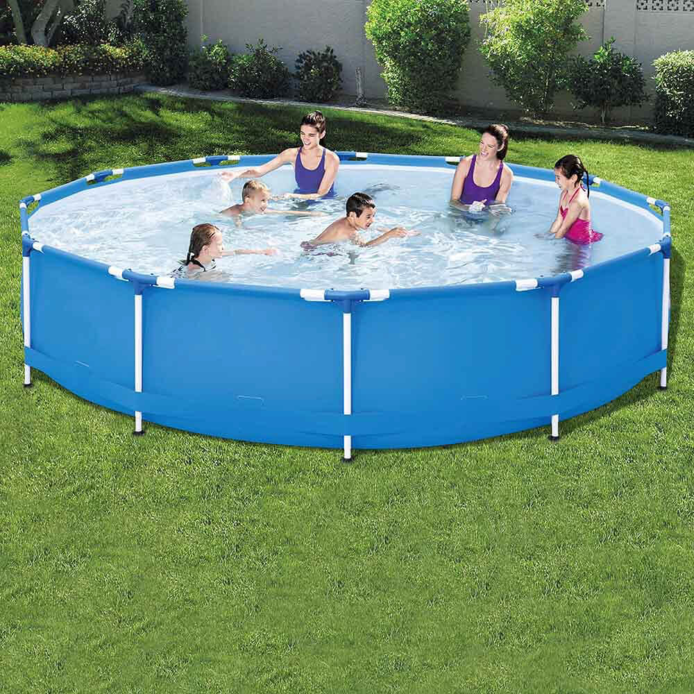 Piscina Circular Mor com Armação 7.000 Litros - Azul - Moveis Linhares