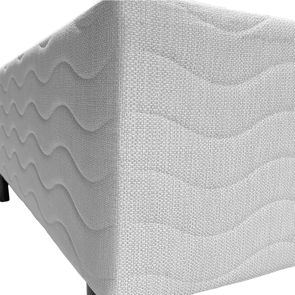 Base Box Casal Sonos Infinite 138cm - Branco - Moveis Linhares