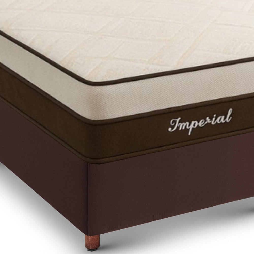 Colchão King Topázio Imperial D26 193cm + Base Tozatto Uni - Moveis ...